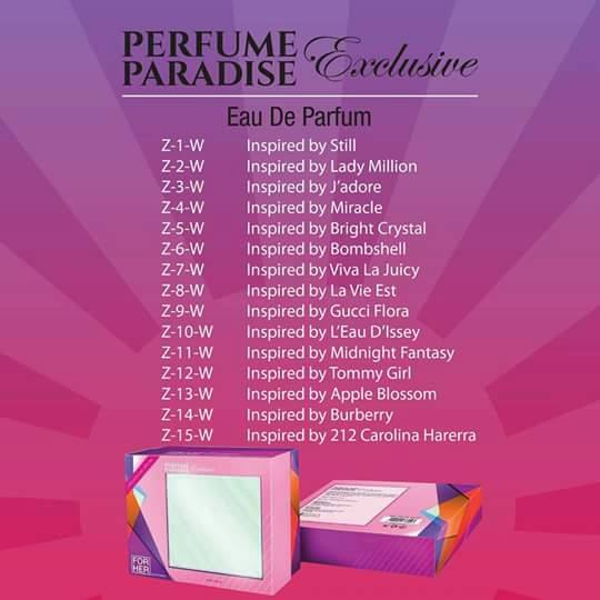 PERFUME PARADISE EXCLUSIVE - HARGA MURAH ORIGINAL - HCube Shop ...