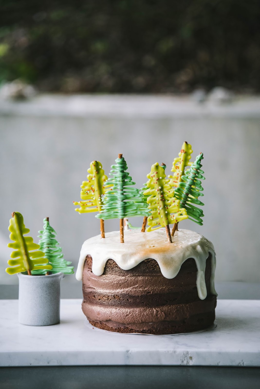Chocolate Christmas Tree Cake