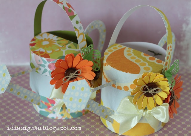 I Love Doing All Things Crafty: 3D Paper Watering Can Treat Boxes | SVGCuts