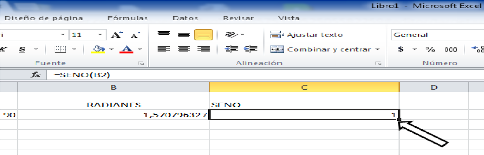 FUNCIONES TRIGONOMETRICAS EN EXCEL !!!: PASOS PARA CALCULAR Y GRAFICAR ...