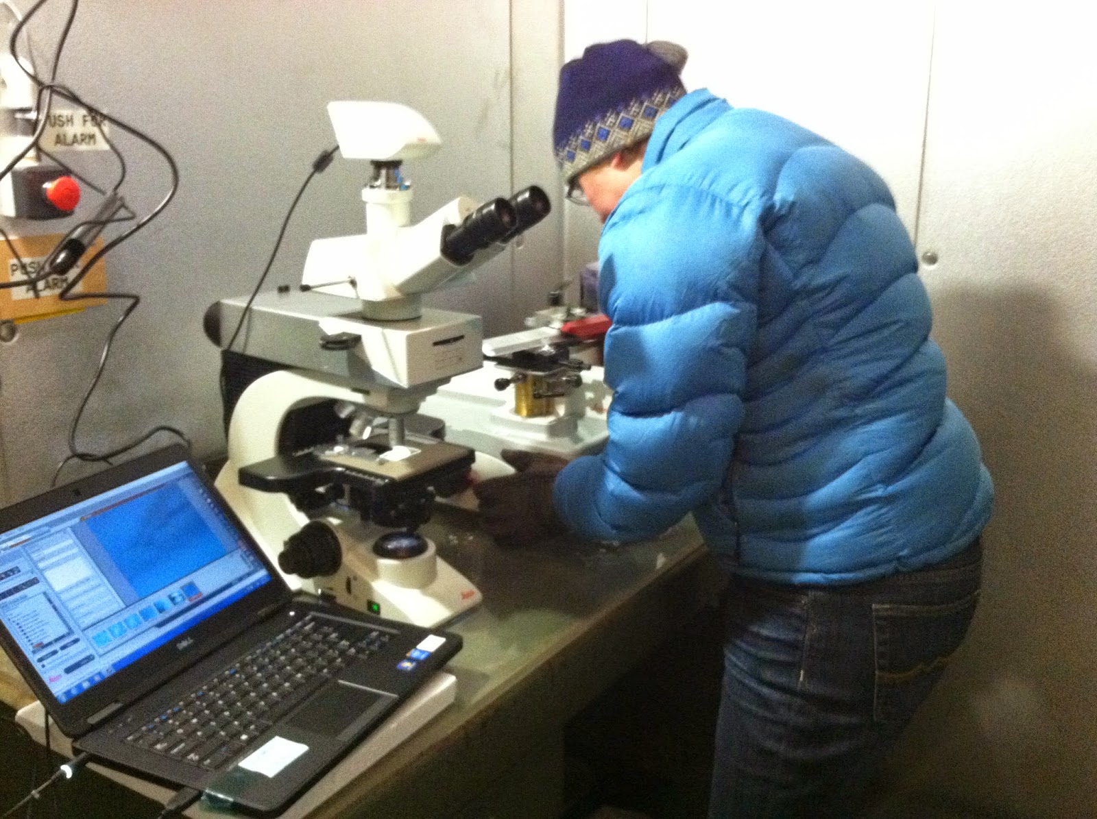 Extreme Lab Makeover: Visitor in the cold room