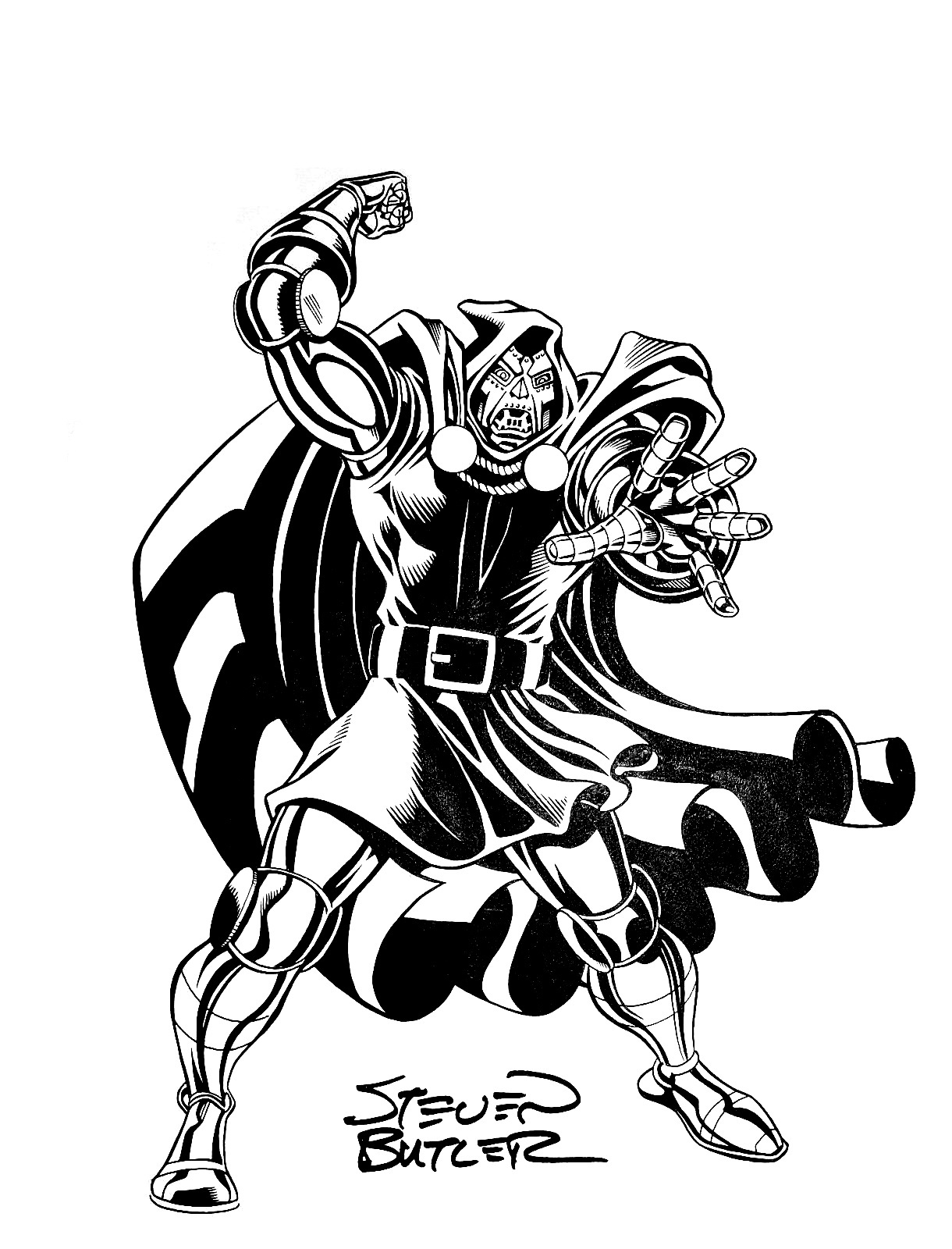 Marvel Comics of the 1980s: Doctor Doom by Steven Butler