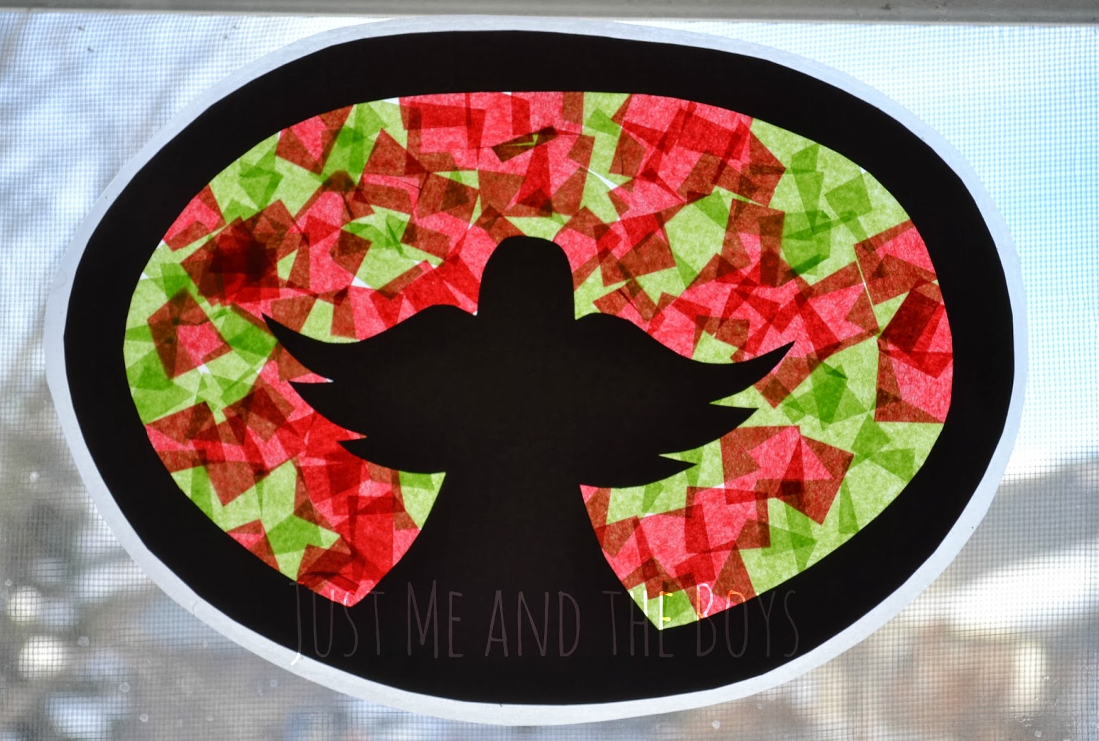 Just Me and the Boys: Angel Sun Catcher - Christmas Craft