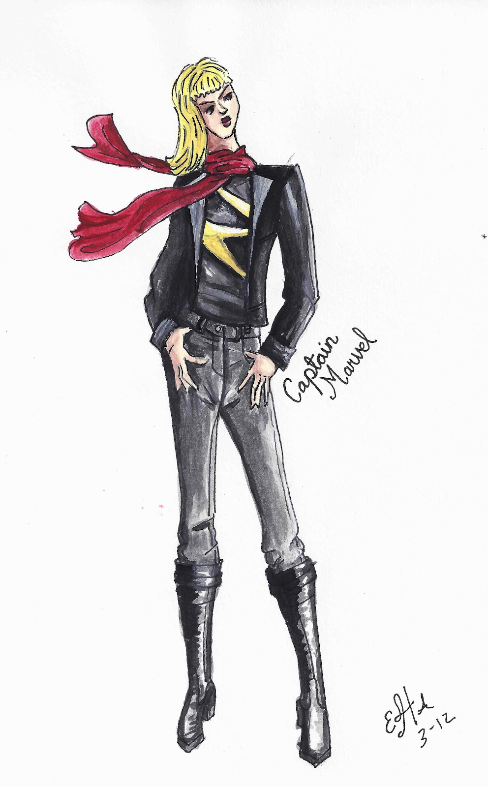 Confessions of a Seamstress: Carol Danvers (Ms. Marvel) Redesign