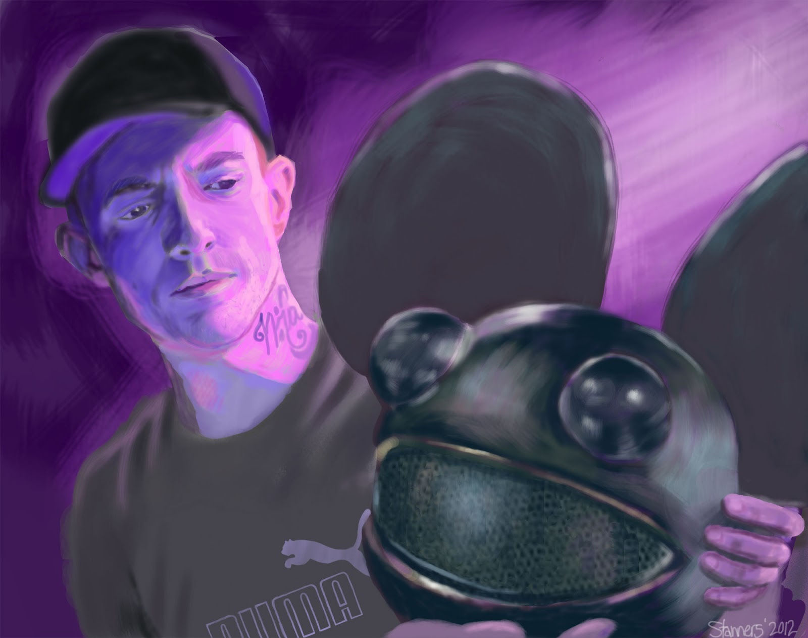 Ashley Stanners Illustrations: Deadmau5 fan art