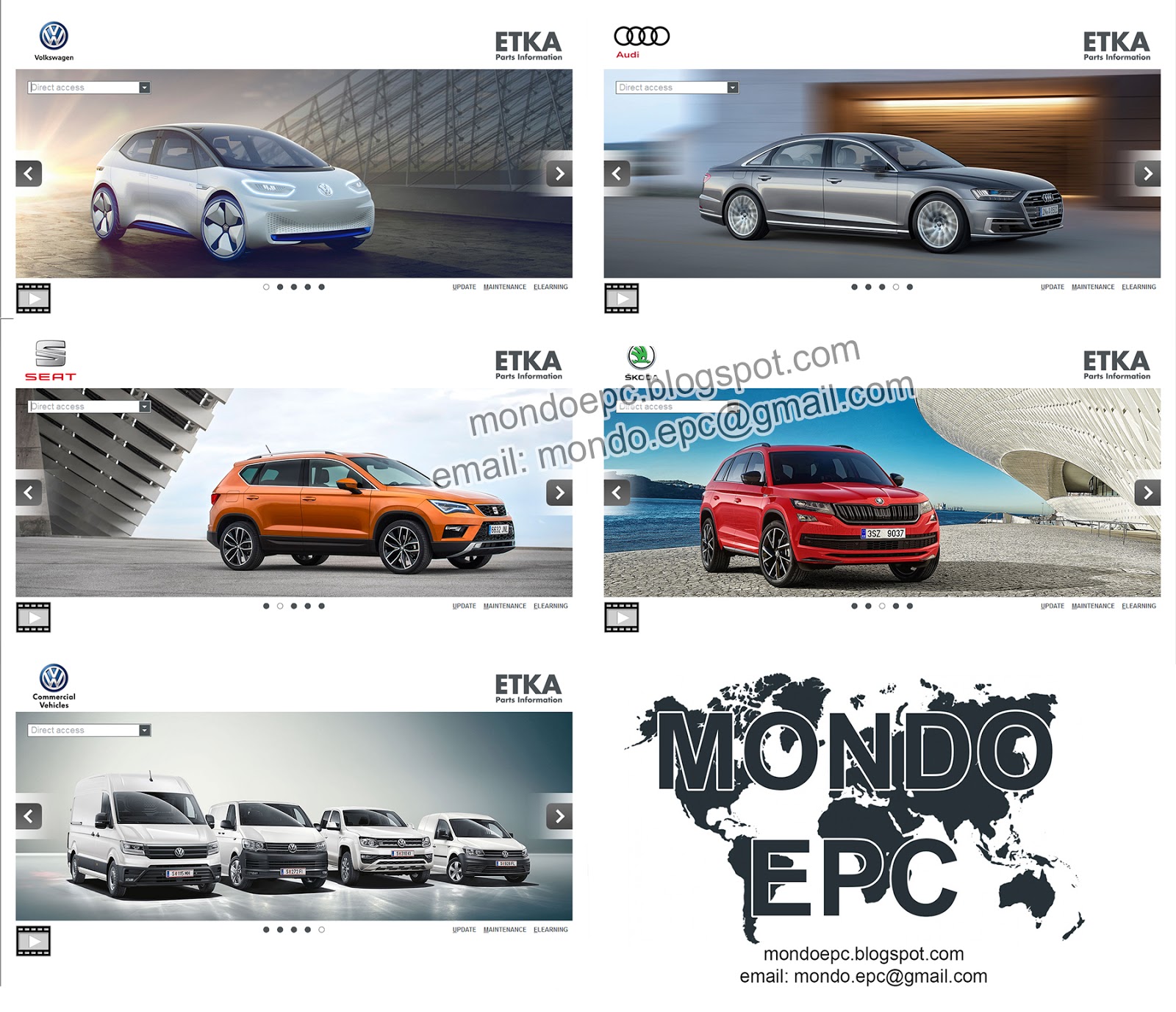 MONDO EPC: ETKA 8 VOLKSWAGEN AUDI SKODA SEAT INTERNATIONAL EPC ...