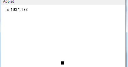 Advanced Java: Practical 4:Develop an applet that display the position of the mouse at the upper ...