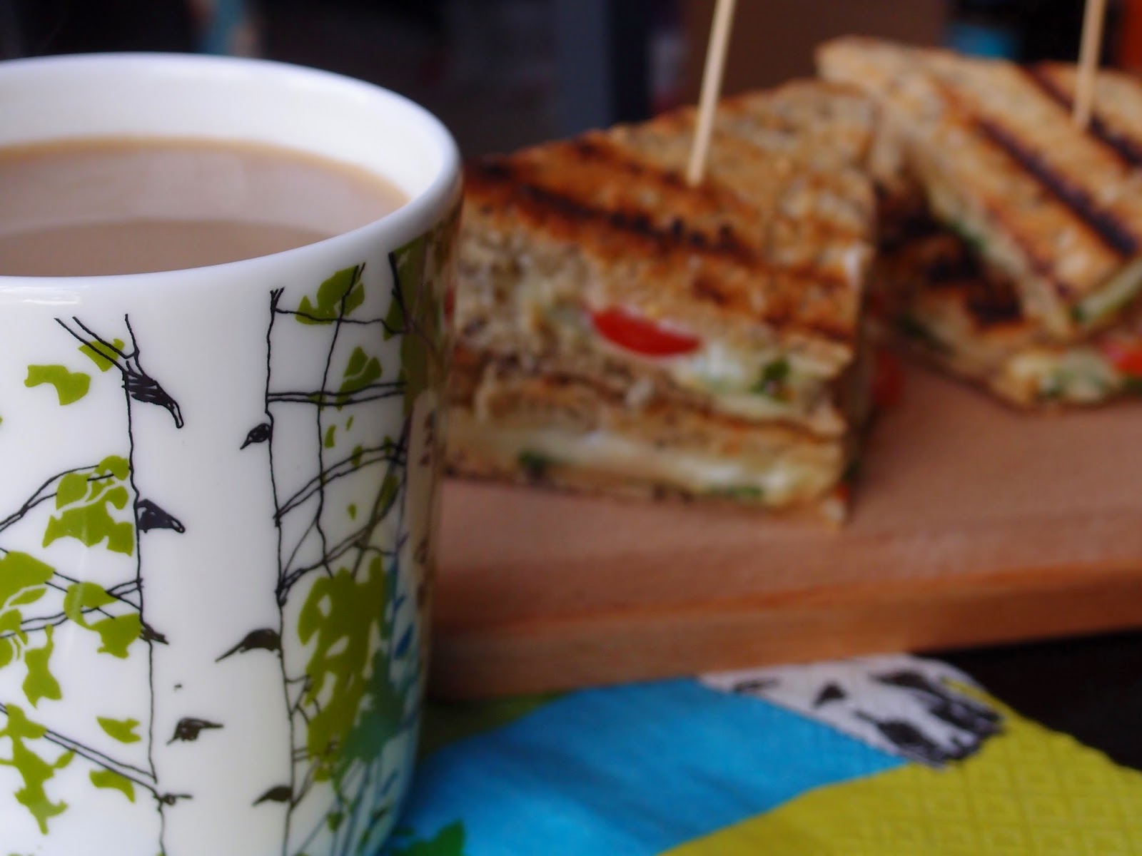 The VegHog: Grilled mini sandwich triangles