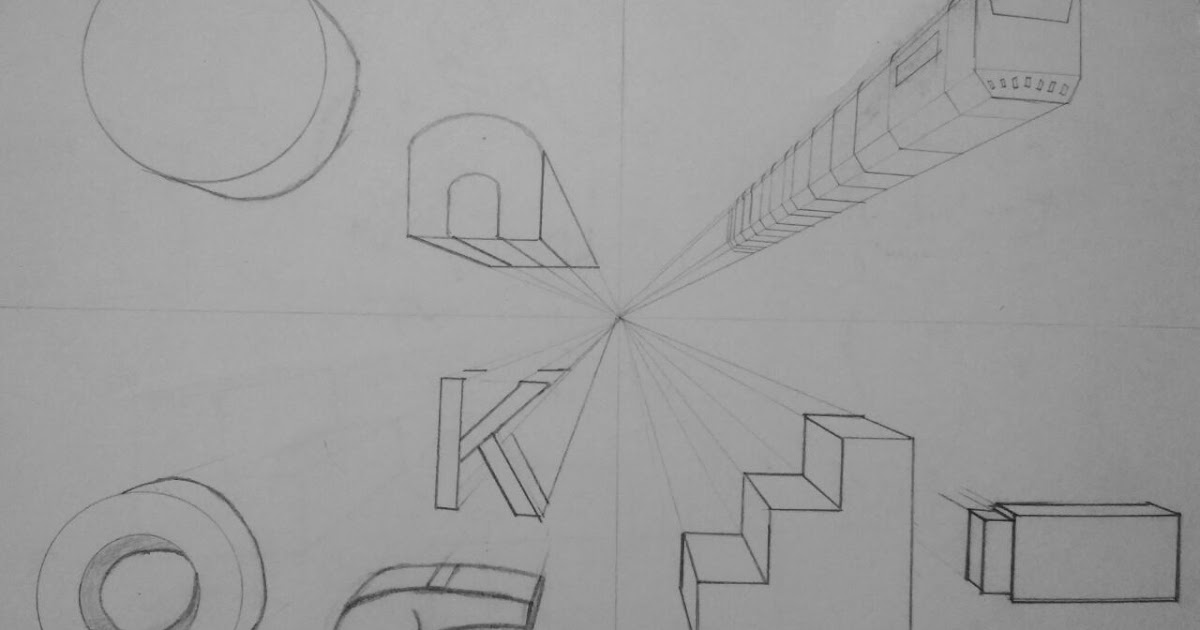 Some basics of one point prospective drawing design