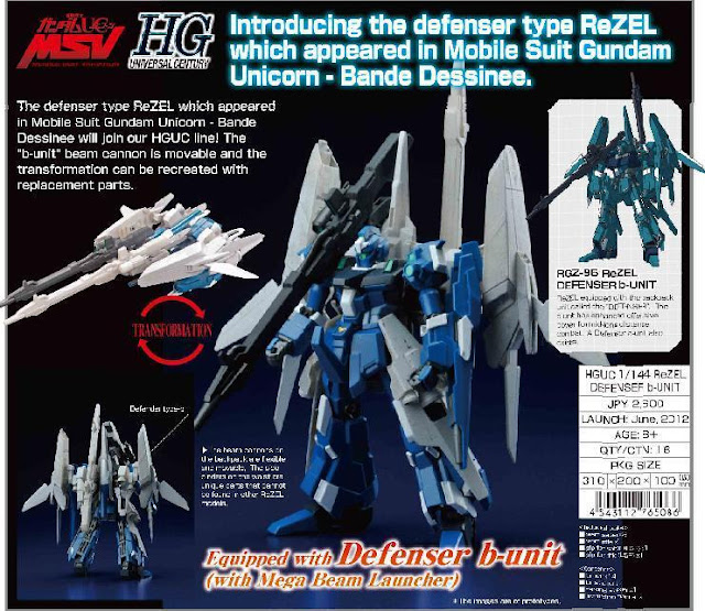 GUNDAM GUY: HGUC 1/144 ReZEL [Defenser B-Unit] - New Promo & Wallpaper ...