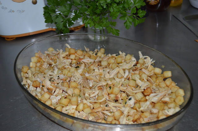 Doce Tentação: frango com natas- aproveitamento