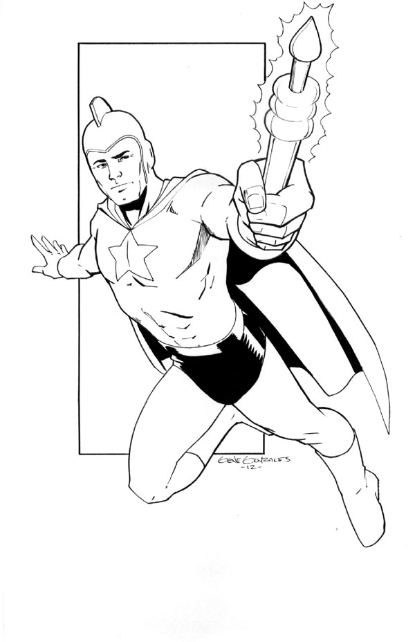 Gene Gonzales' Sketches & Other Silly Stuff: STARMAN - HeroesCon Sketch