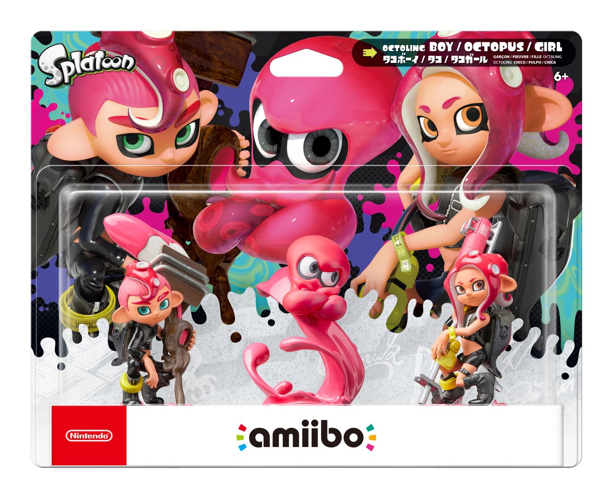 Pacote com três amiibo dos Octolings (Splatoon) será lançado em 7 de ...