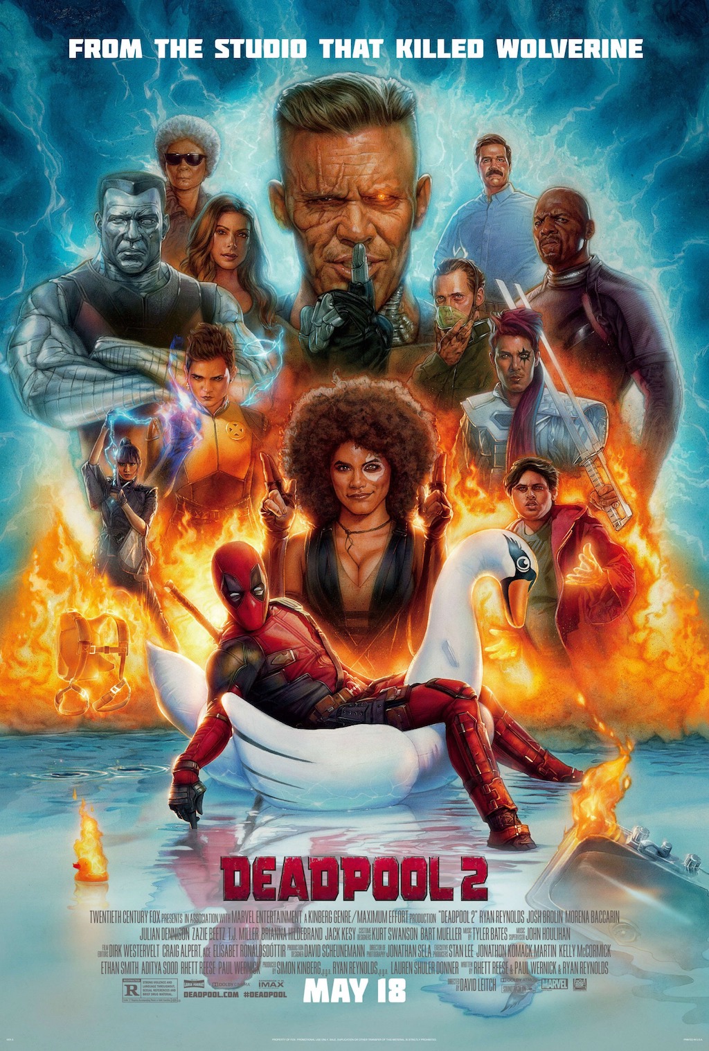COMIC BOOK FAN AND LOVER: CINE / DEADPOOL 2 (2018) – 20th CENTURY FOX / KINBERG GENRE / MAXIMUM ...