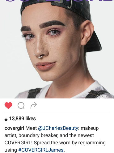 Covergirl Cosmetics brand unveils first ever Cover Boy