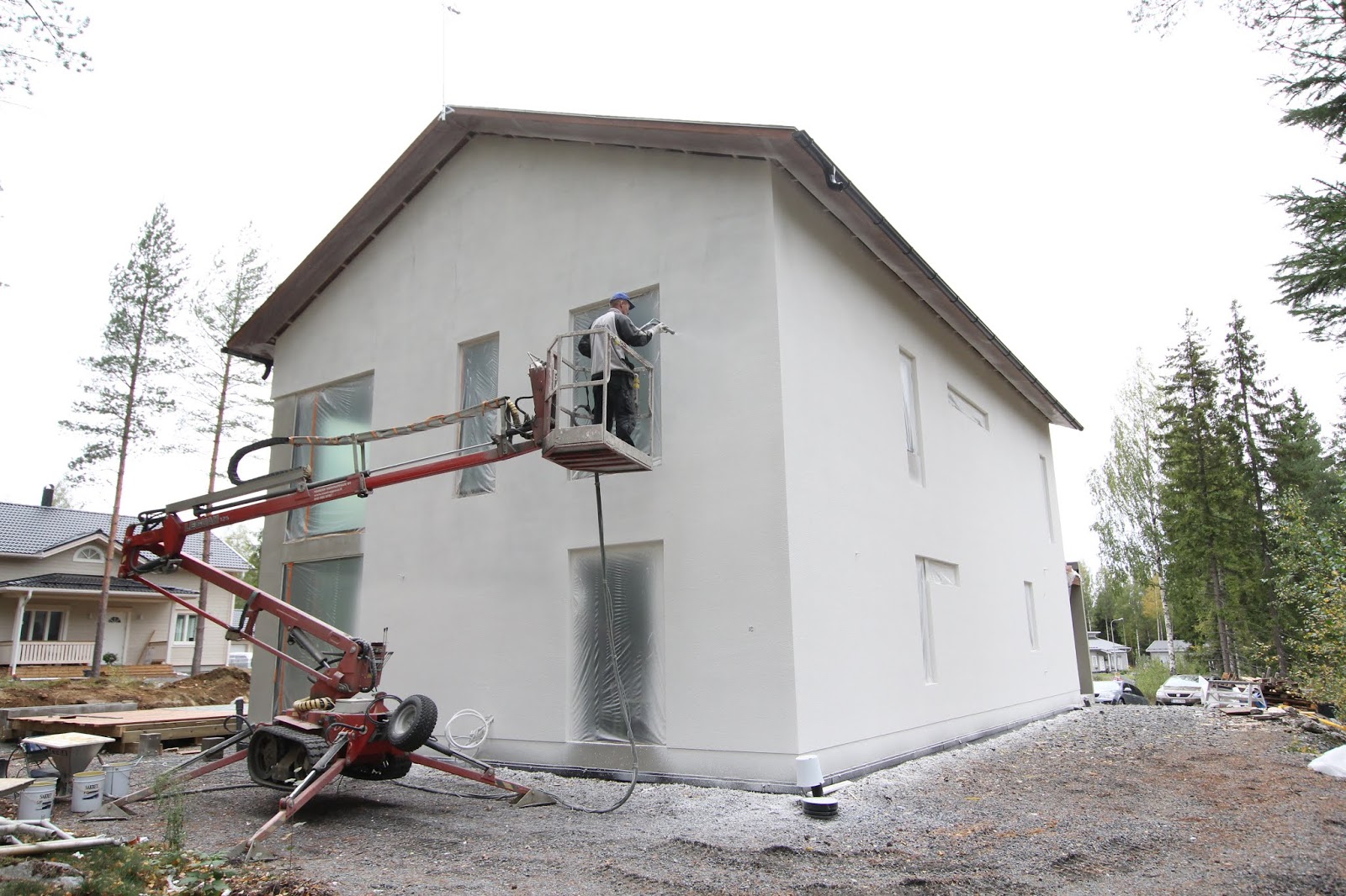 30 vuoden unelma: Ulkoseinien rappaus