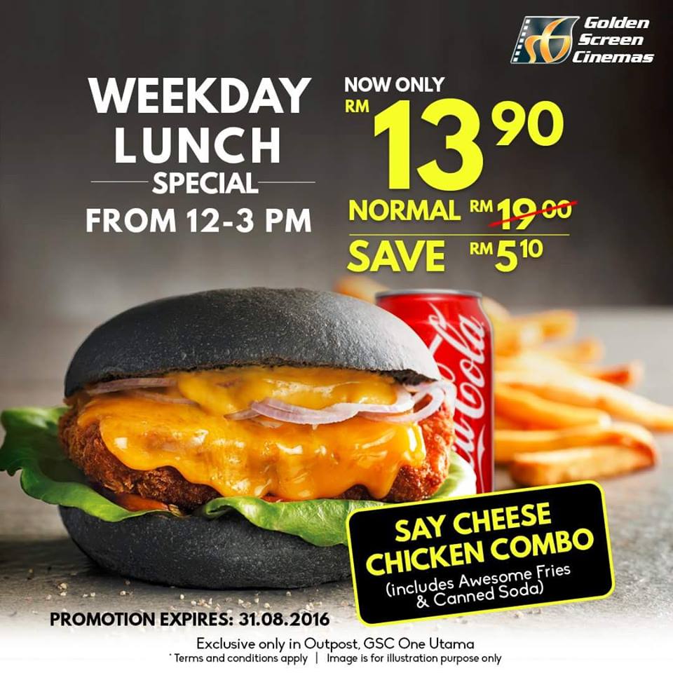 GSC Cheese Chicken Combo 优惠！