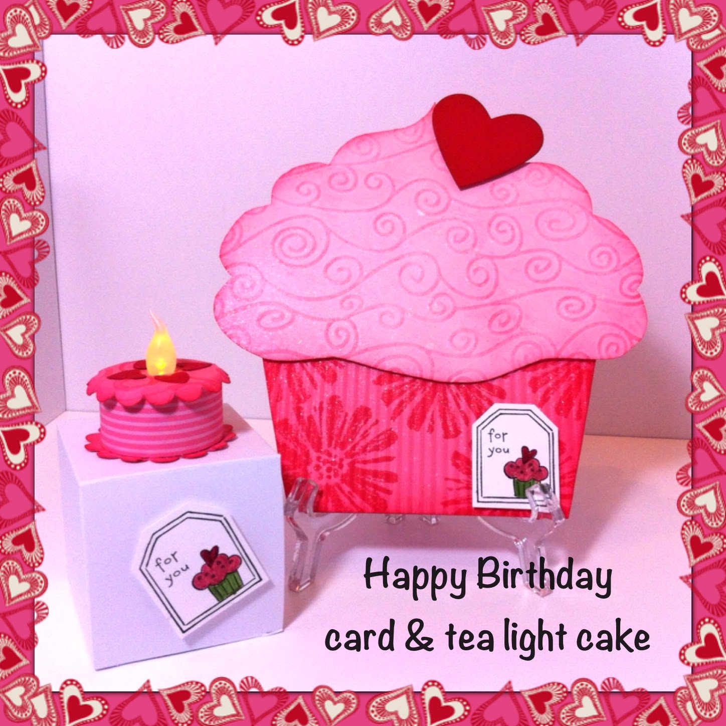 Crafting with Terry: Stampin Up cupcake card and tea light cake
