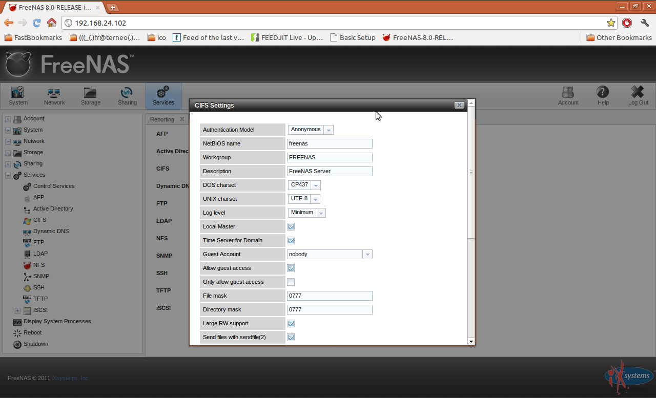 fraterneo GNU/Linux: Configurando un NAS sencillo con FreeNAS