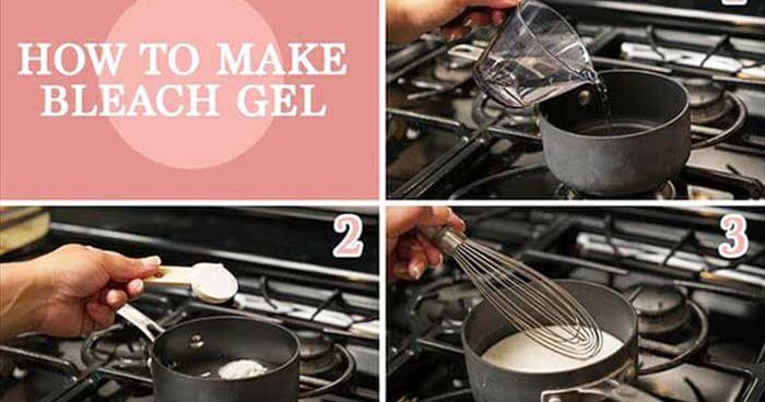 Bleach gel/paste recipe + ideas for inspiration