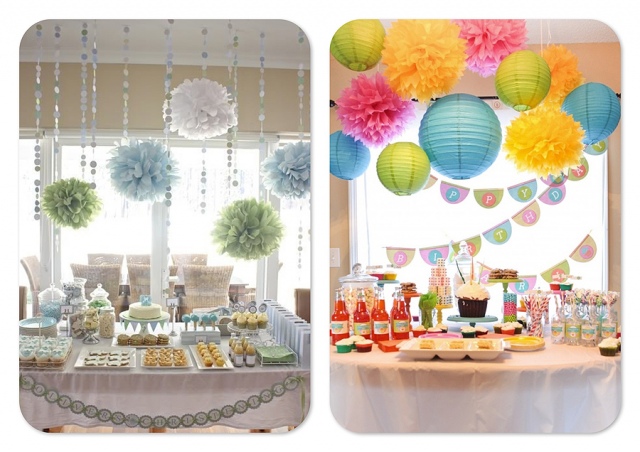 Decoración pompones - Imagui