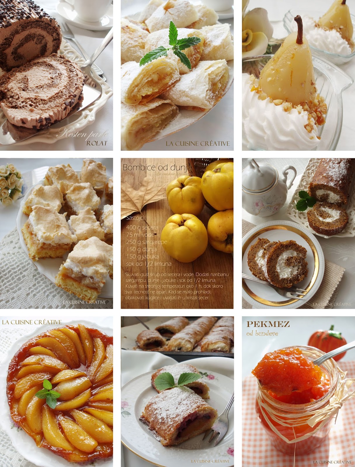 La cuisine creative: Topli jesenji meni