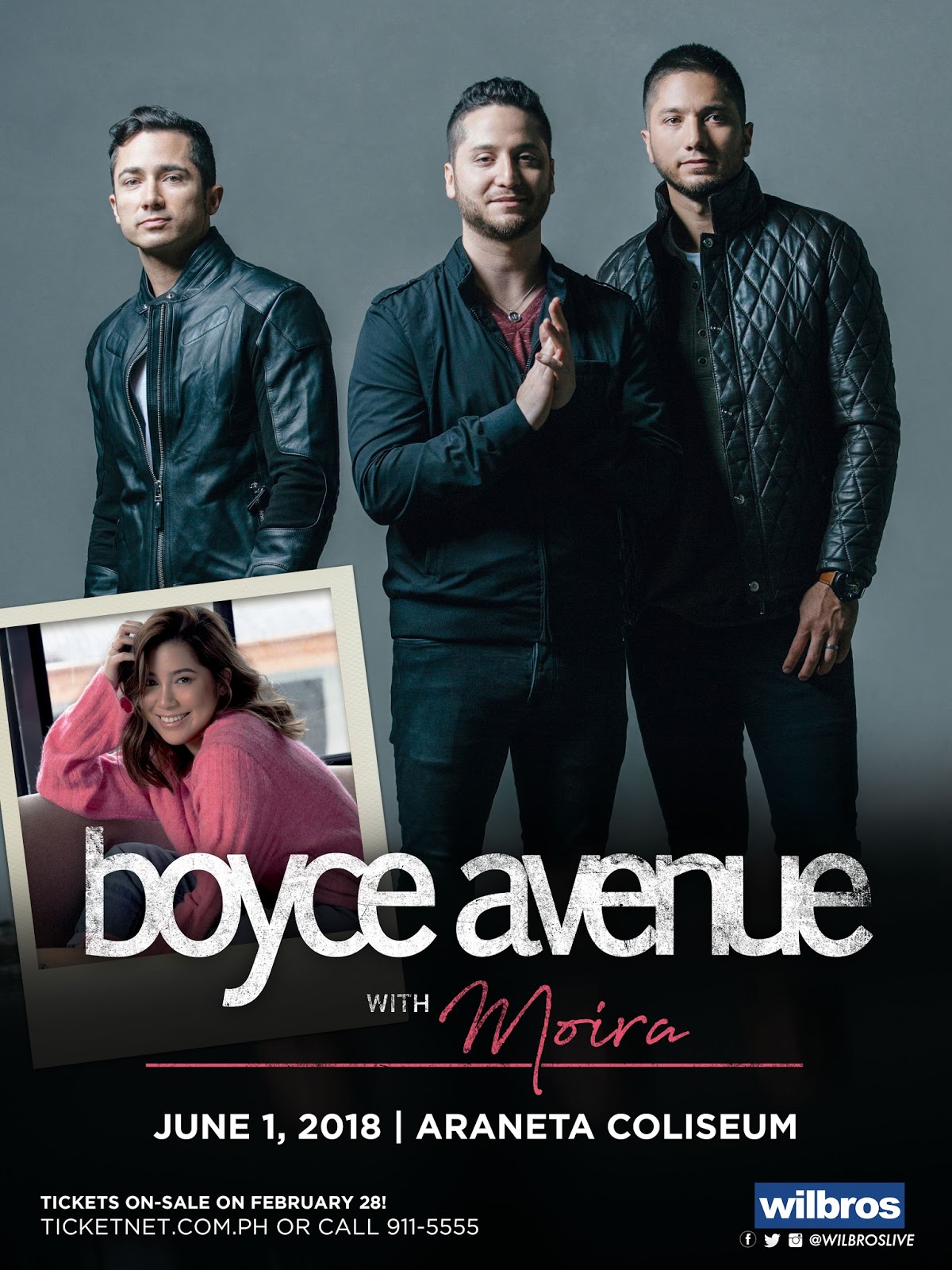 Breakthrough singer Moira will join Boyce Avenue for a concert on June ...