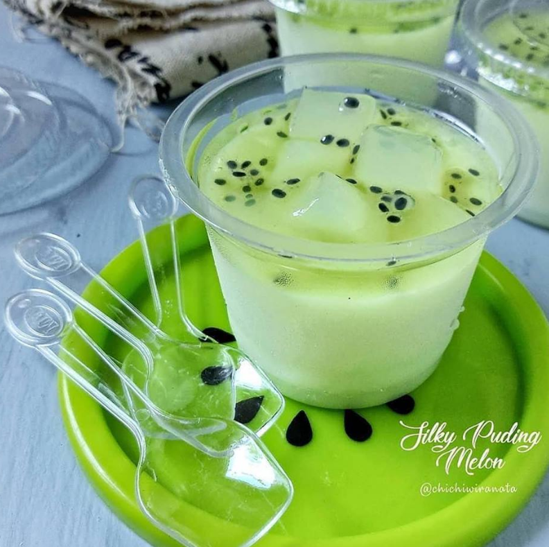 Cara Mudah Membuat Silky Pudding Melon Yang Enak Dan Sederhana
