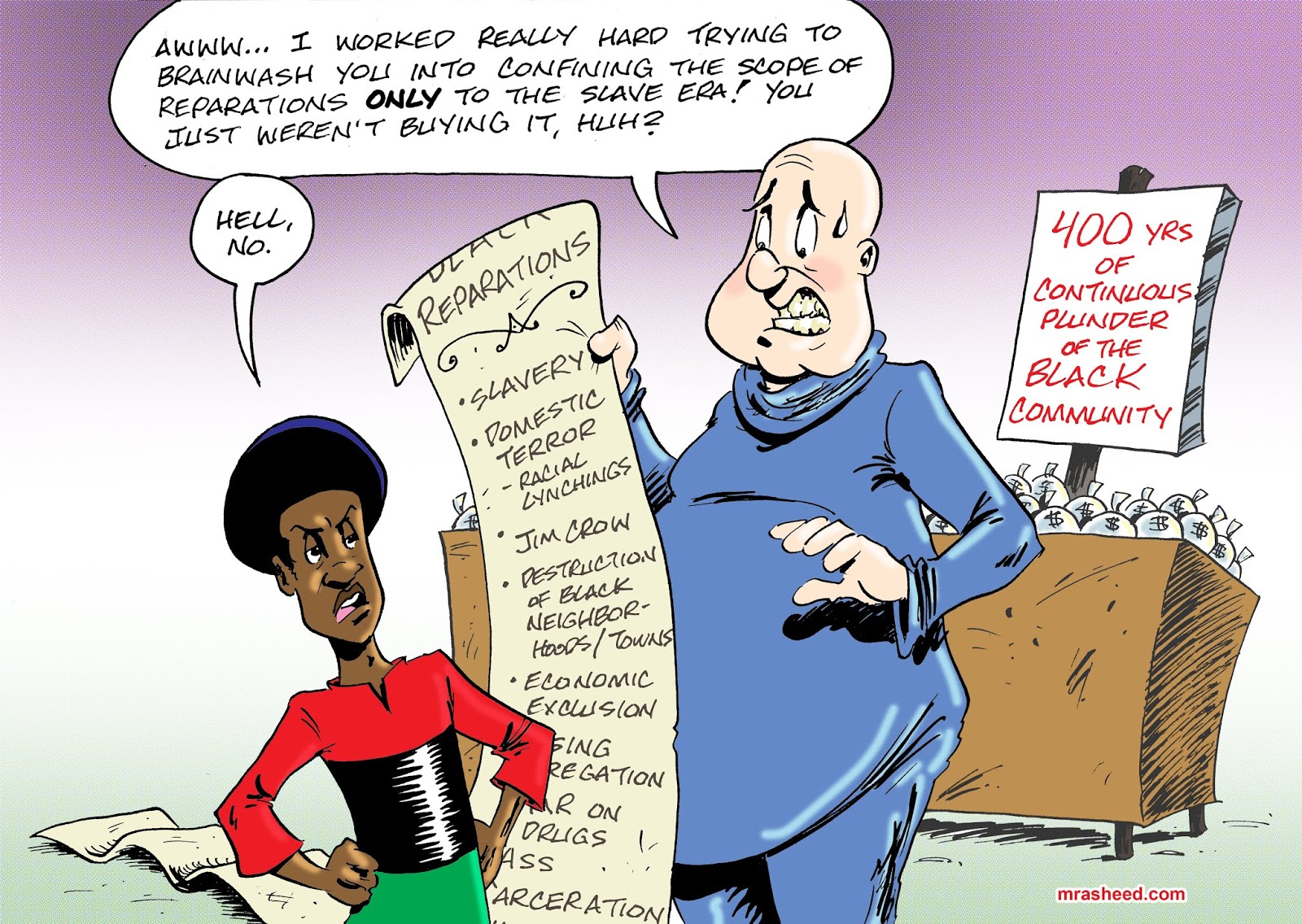 The Official Website Of Cartoonist M Rasheed The Racists Contingency