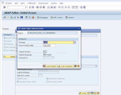 SAP TECH: Pass by Reference