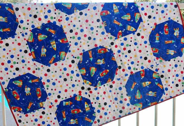 Outer Space Baby Boy Quilt