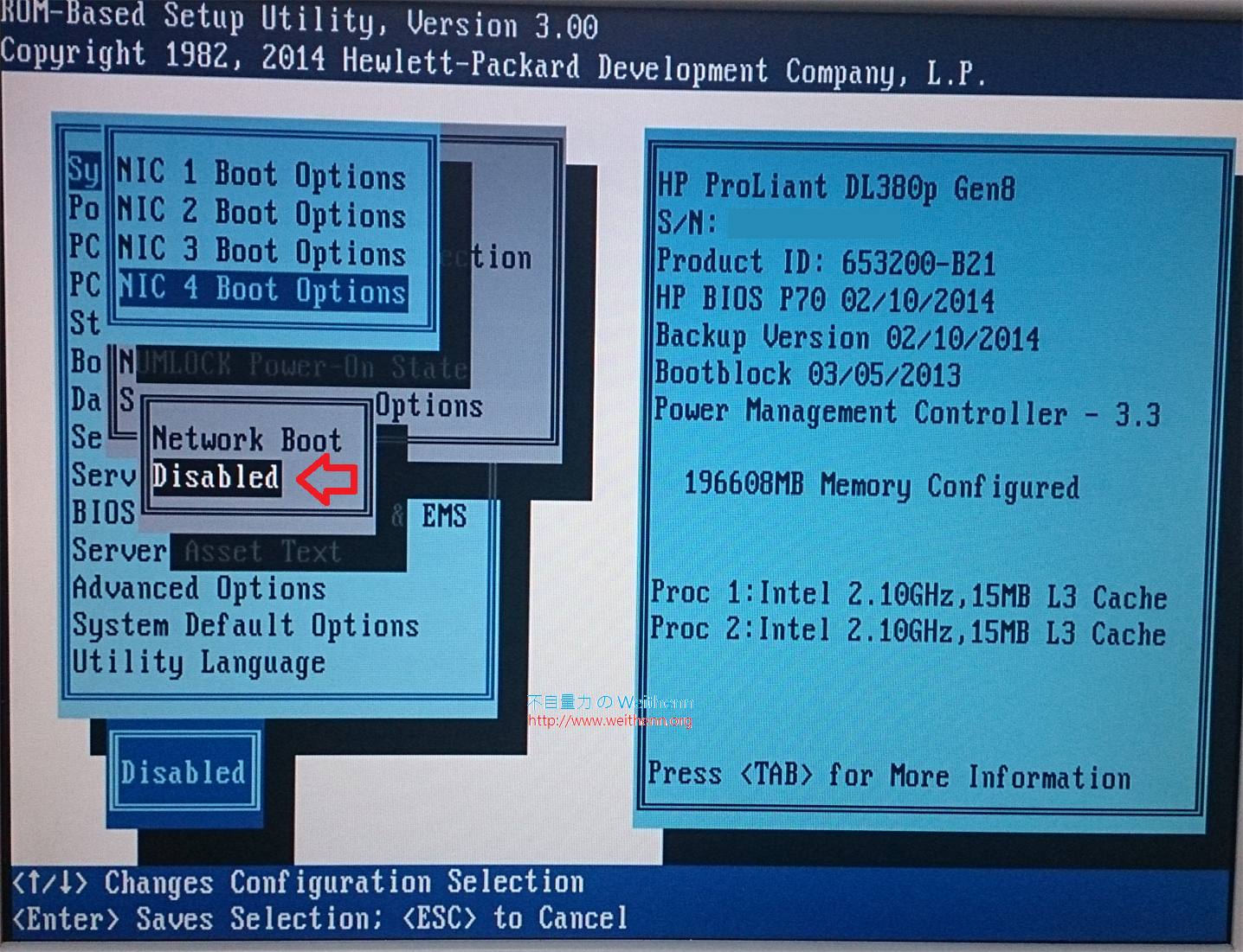 HP DL380 G8 安裝 ESXi 5.5 發生 PSOD ~ 不自量力 の Weithenn