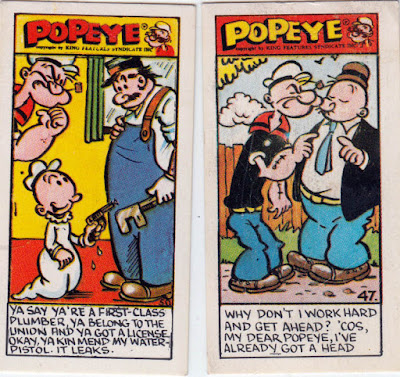 BLIMEY! The Blog of British Comics: POPEYE Sweet Cigarette Cards (1960s)
