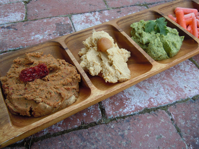 Oil-Free Hummus Trio - Flora Foodie