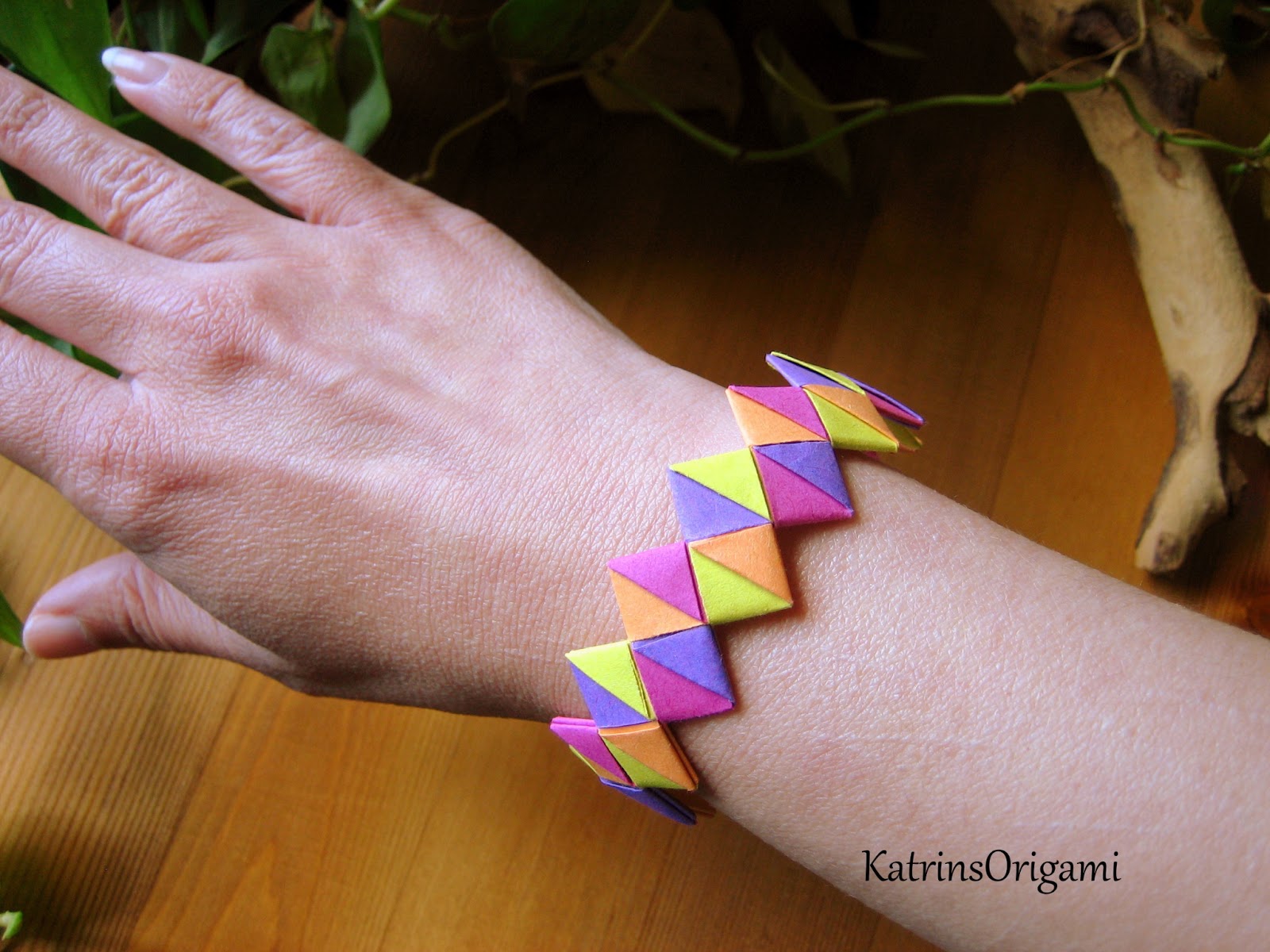 Origami die Kunst des Papierfaltens: Origami Bracelet ツ Armband