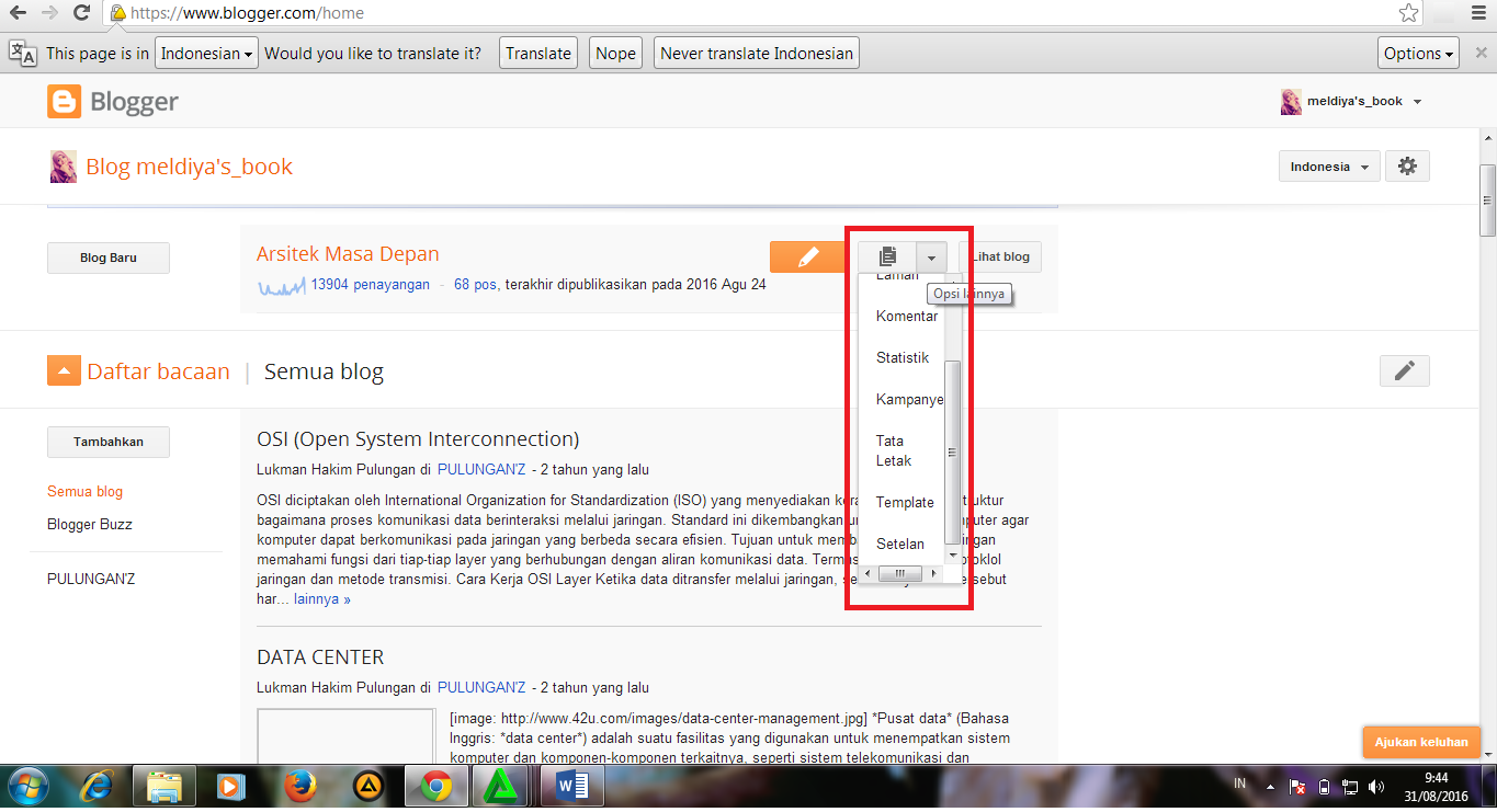 Cara Mengganti Tampilan Blogger ~ Arsitek Masa Depan