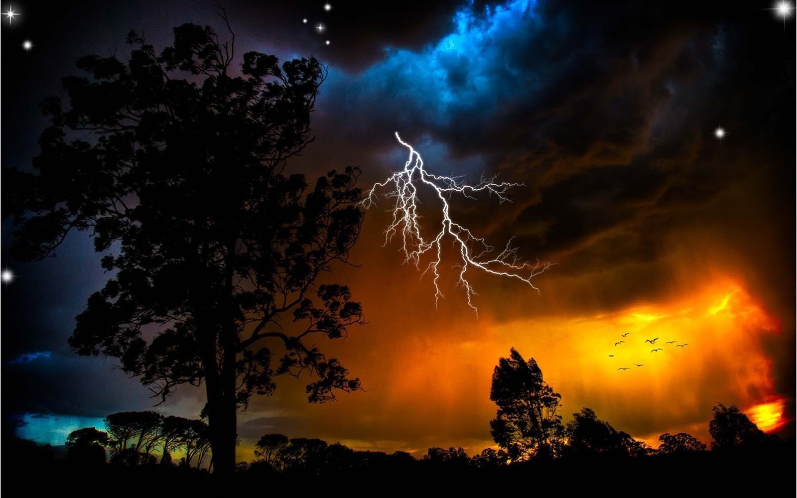 Noche de Tormenta y Rayos - Fondos de Pantalla HD - Wallpapers HD