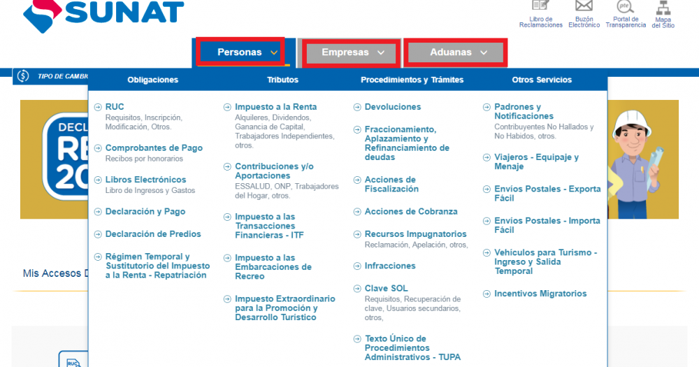 ¿Dónde hay un local de Sunat en Lima para hacer trámites?