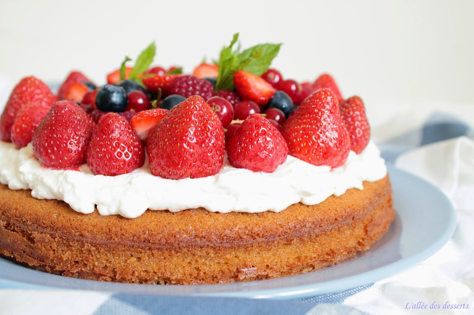 L'allée des desserts: Gâteau aux fruits rouges