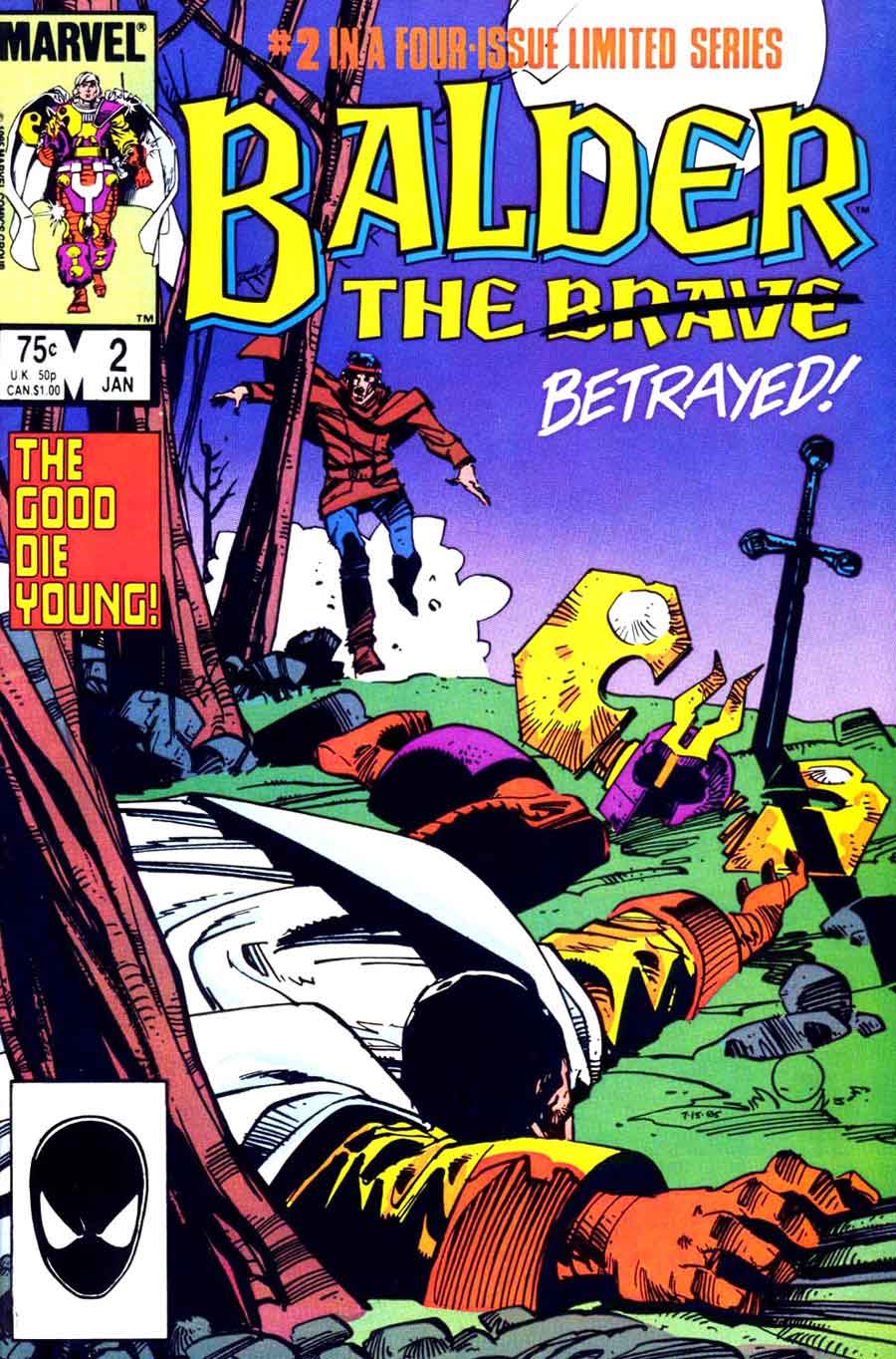 Marvel Comics of the 1980s: 1985 - Balder the Brave covers by Walt Simonson