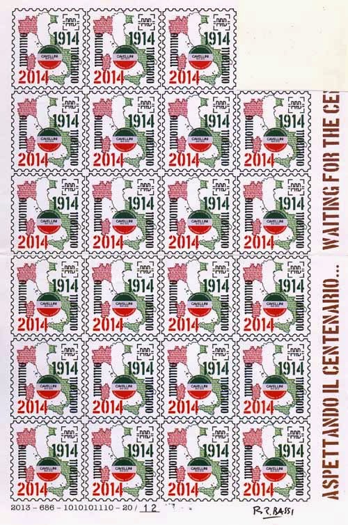 Artistamps Sheets Exhibition Pier Roberto Bassi Italia