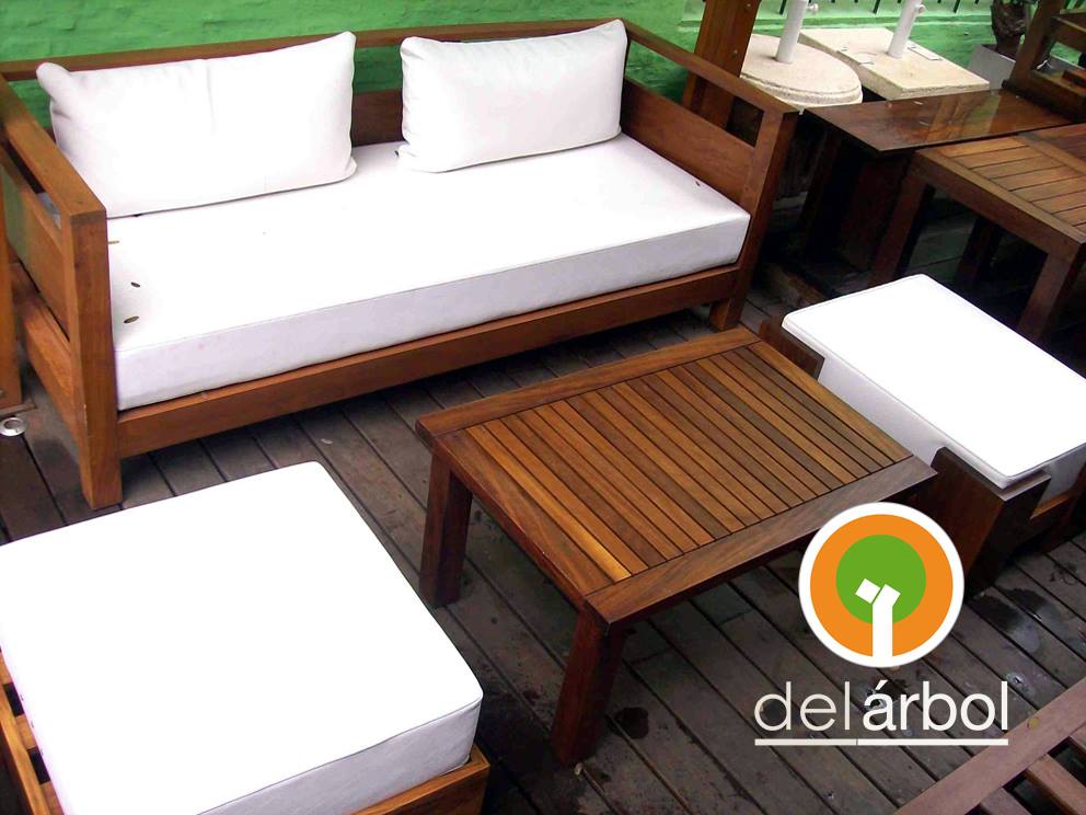 Del-Arbol | Fábrica de Muebles de Madera: Living de madera para jardín ...