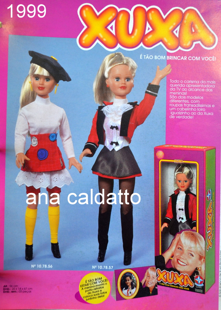 Ana Caldatto : Coleção Papéis de carta e Boneca Xuxa Anos 80