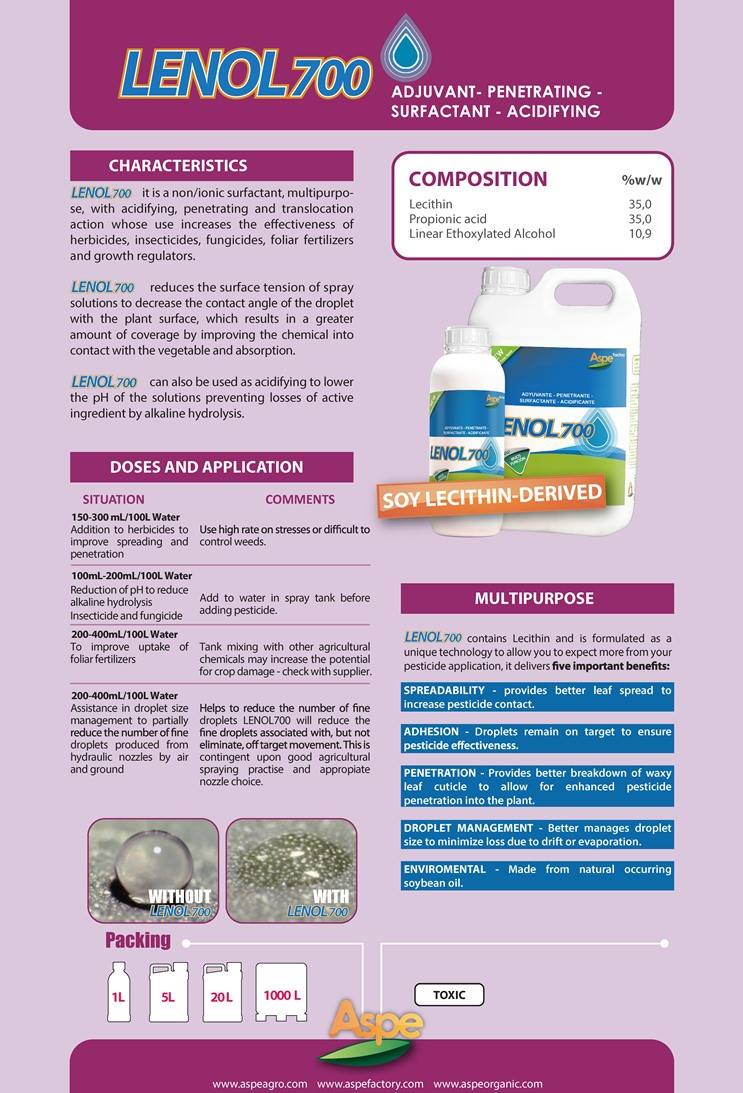 LENOL 700 | Aspe Agrobiologico
