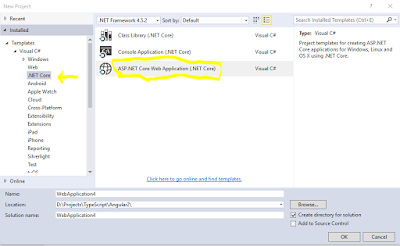 Setting Up Angular 2 with Visual Studio 2015 - ASP.NET Core