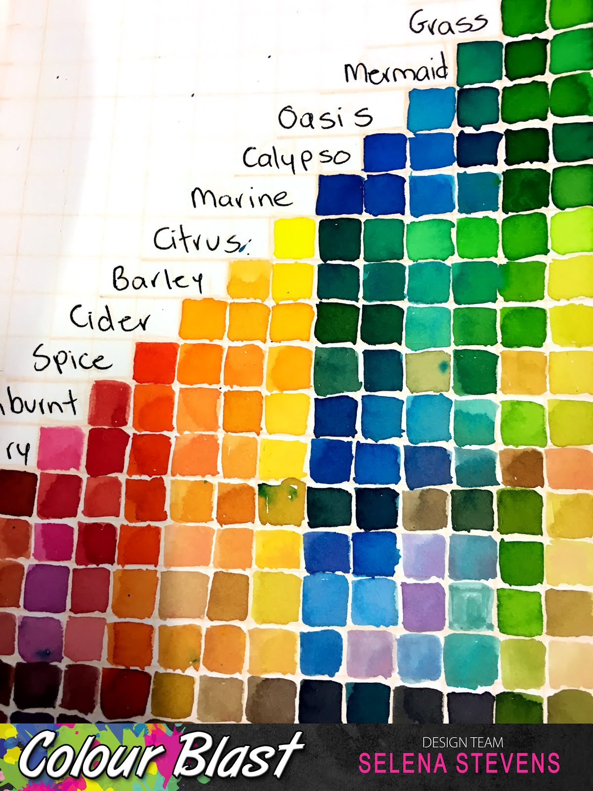 Colour Blast by Bee Arty: Colour Artist Inks Colour Mixing with Selena ...