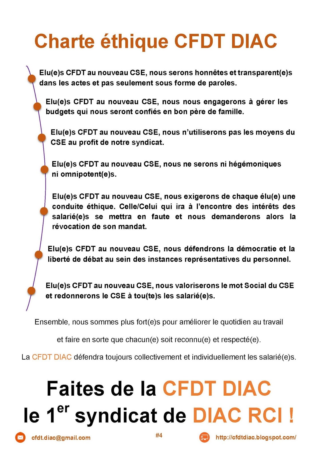 CFDT DIAC RCI Banque: 10 hommes et 10 femmes pour un nouveau Comité ...