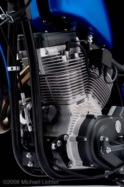 Racing Cafè: "Blue Sportster Custom" by Todd Skeeter