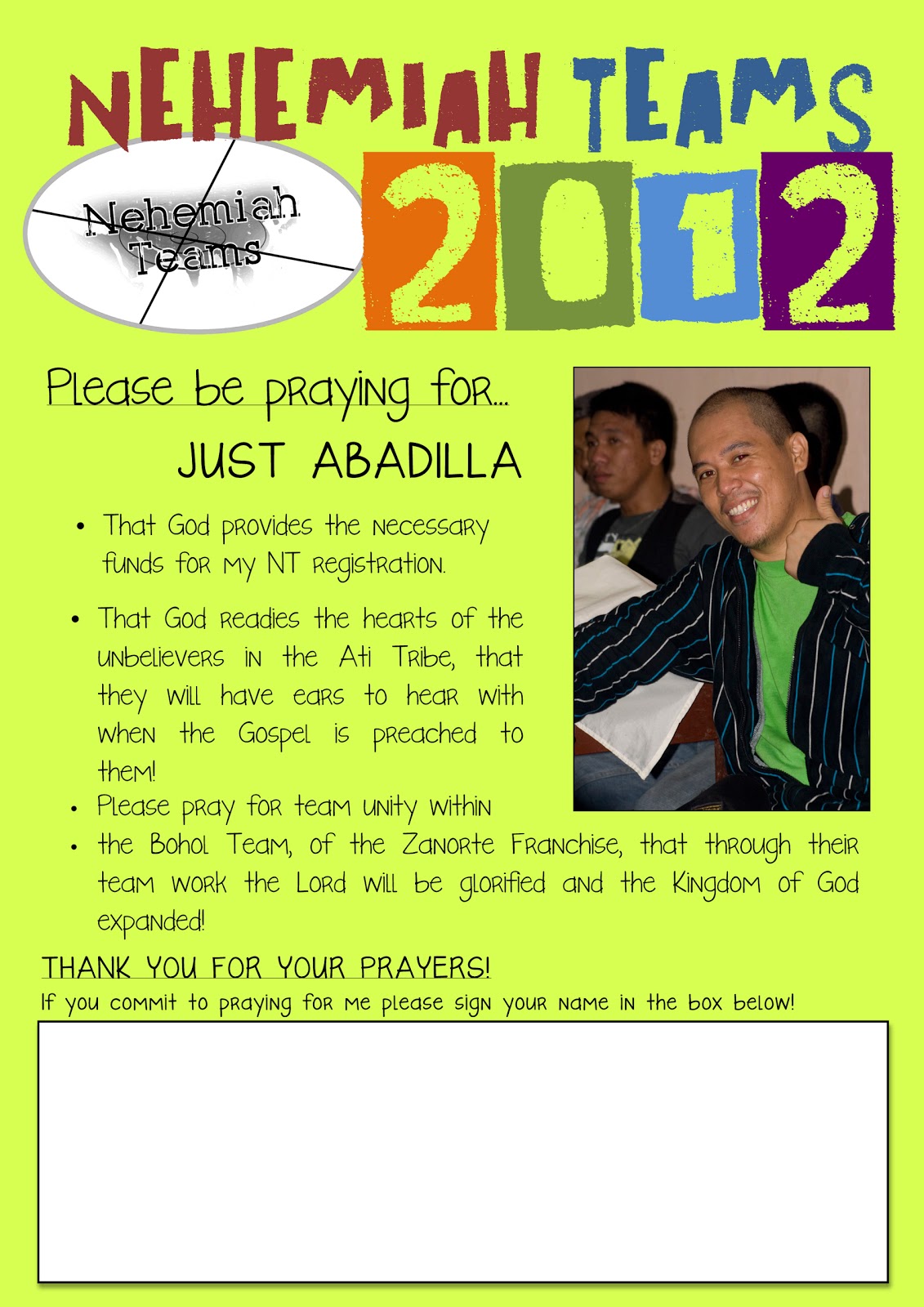 NehemiahTeamsPH: Make your own prayer poster!