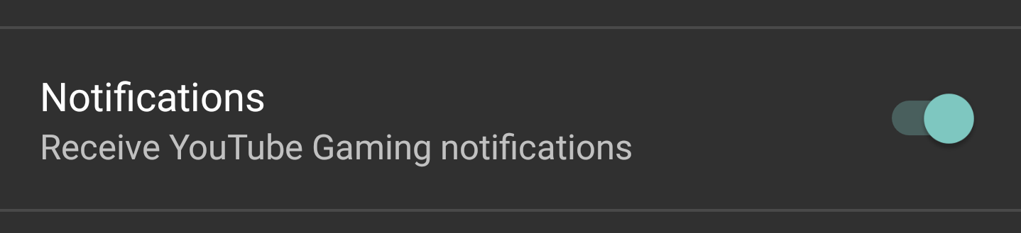 YouTube Gaming live stream notifications: not just for gaming videos!